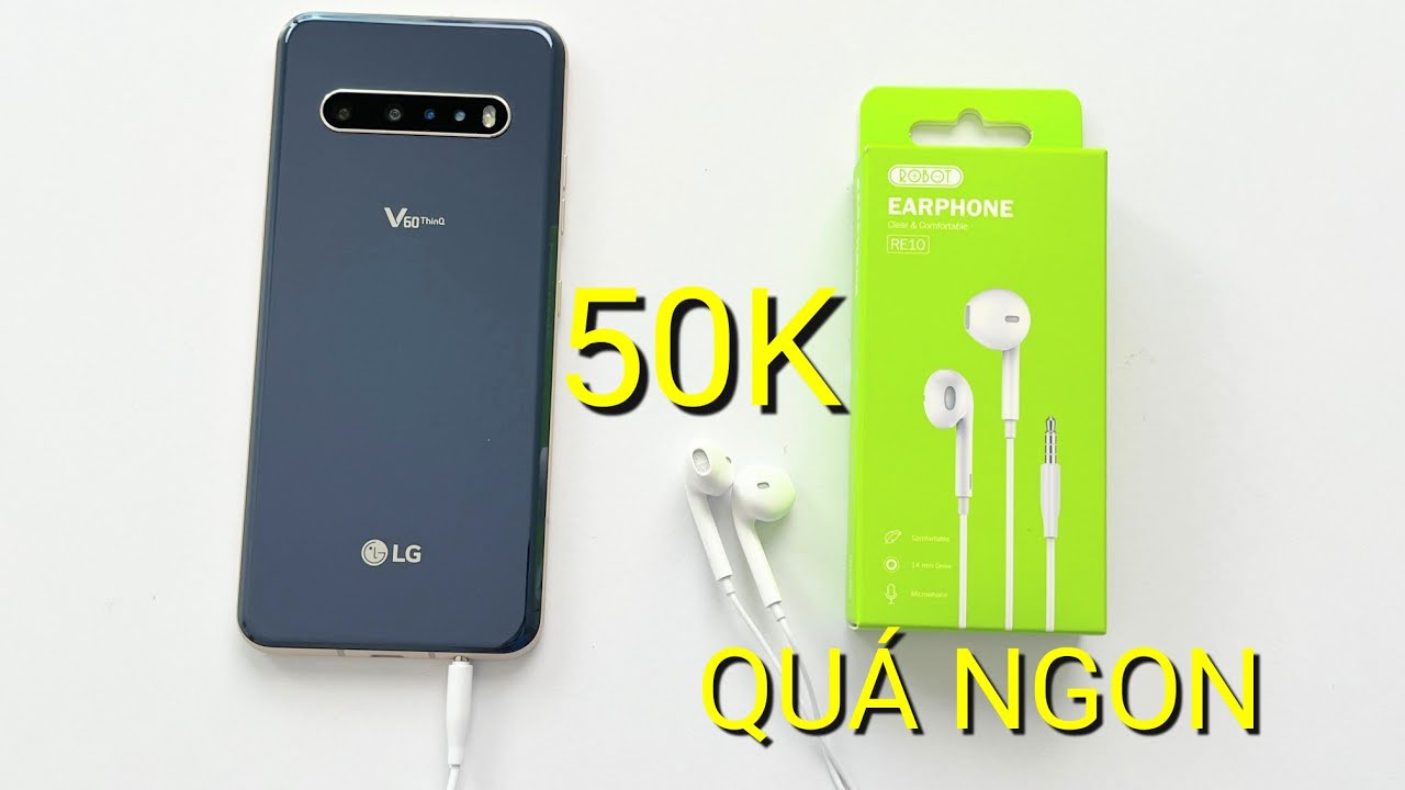 Tai nghe ROBOT RE10 giống iphone giá siêu rẻ, chưa tới 50K quá NGON ...
