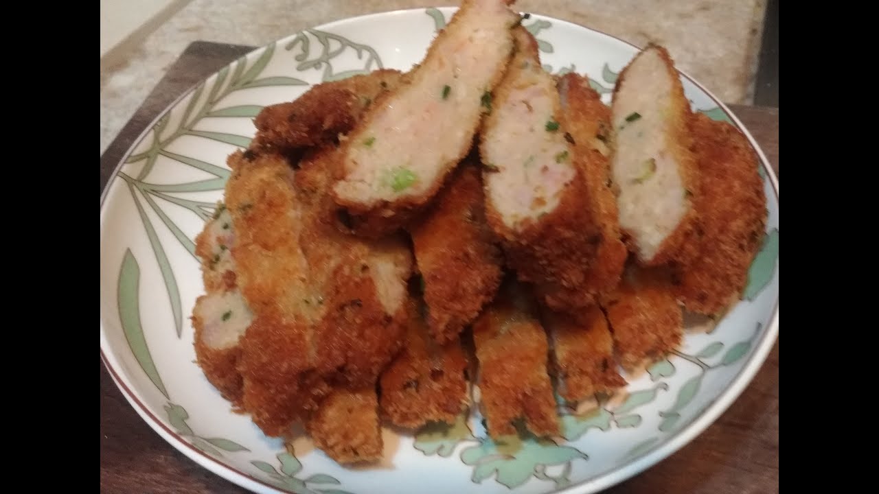 Tasty Delicious Crispy MincedShrimp Minced Pork Cake||EuniceMayet - YouTube