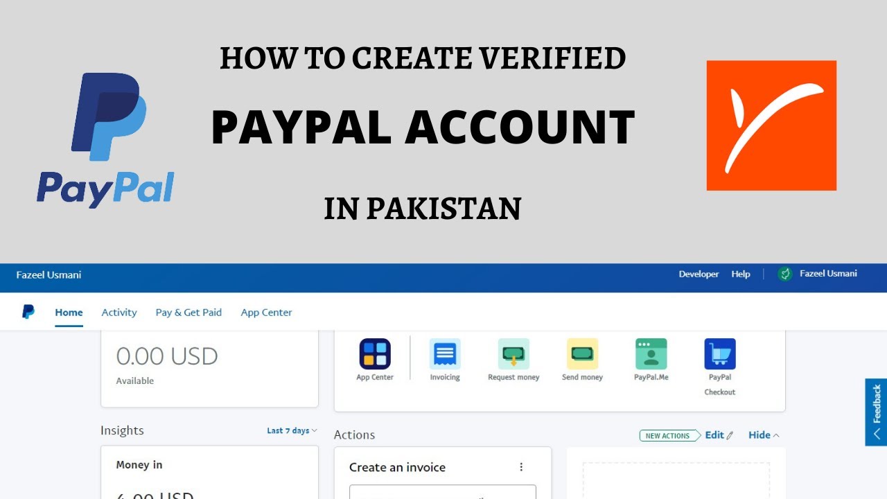 How to Create Verified PayPal Account in Pakistan | Create & Verify ...