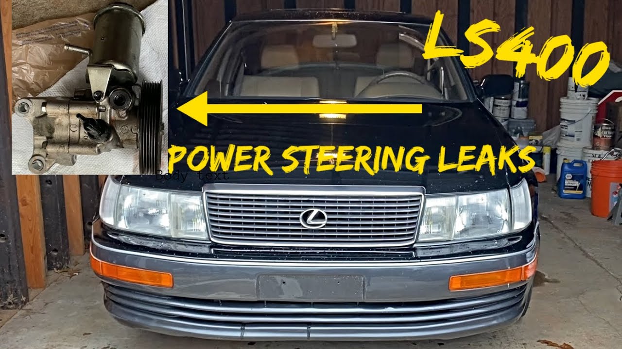 Fixing power steering leaks on my 1993 LS400 - YouTube