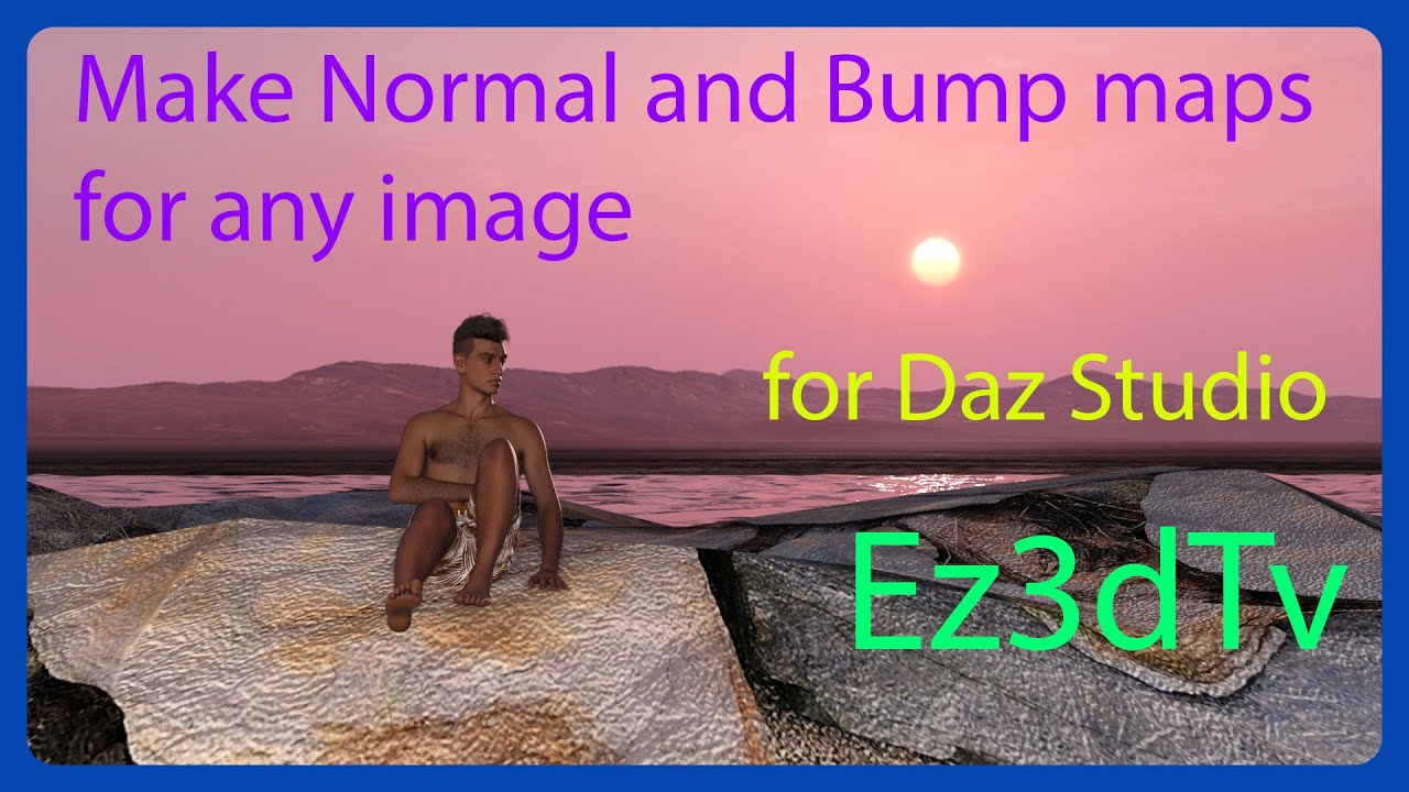 Make Normal And Bump Maps for any image for Daz Studio | Ez3dTV - YouTube