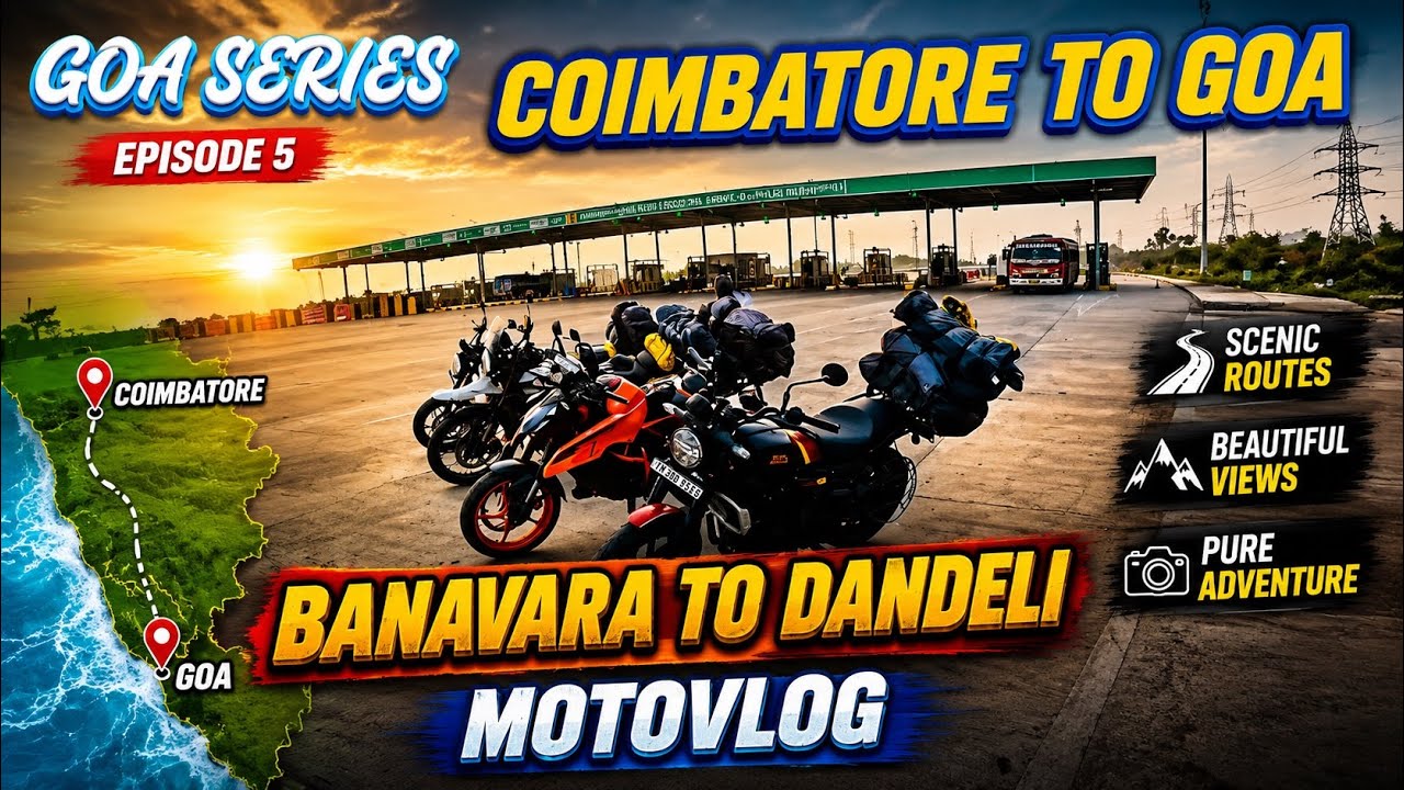 Goa Series | banavara To Dandeli | Guerrilla 450 | Motovlog | Episode 5 ...