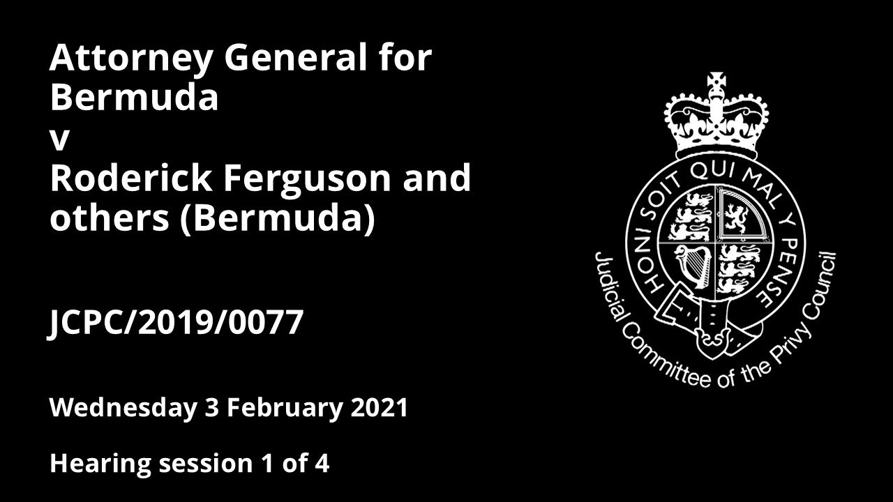 Attorney General for Bermuda v Roderick Ferguson and others (Bermuda ...