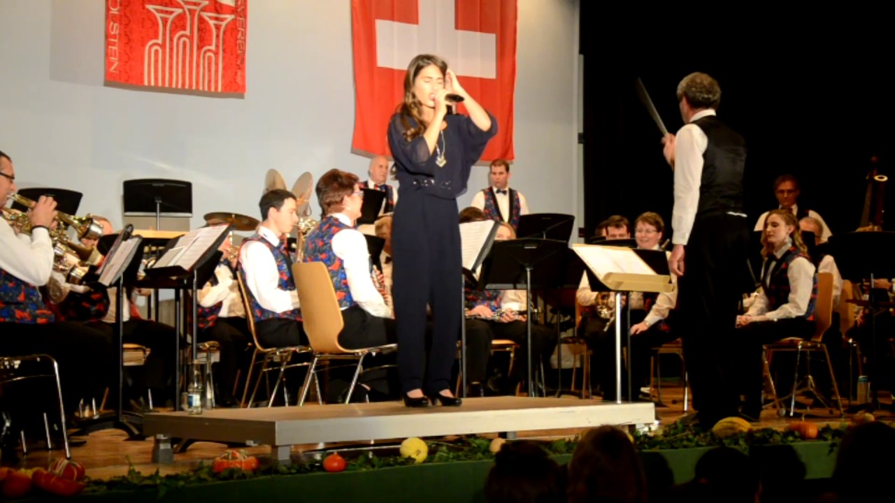 Something's got a hold on me - Michèle Bircher & Musikverein - YouTube