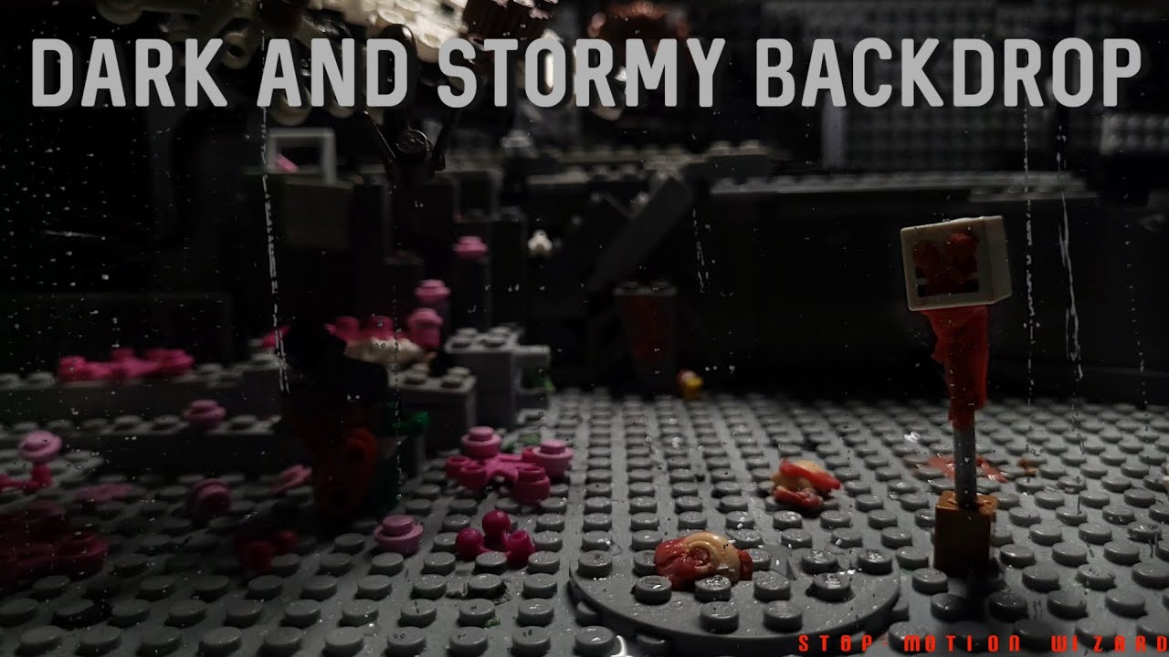 Gloomy Lego scenery - YouTube