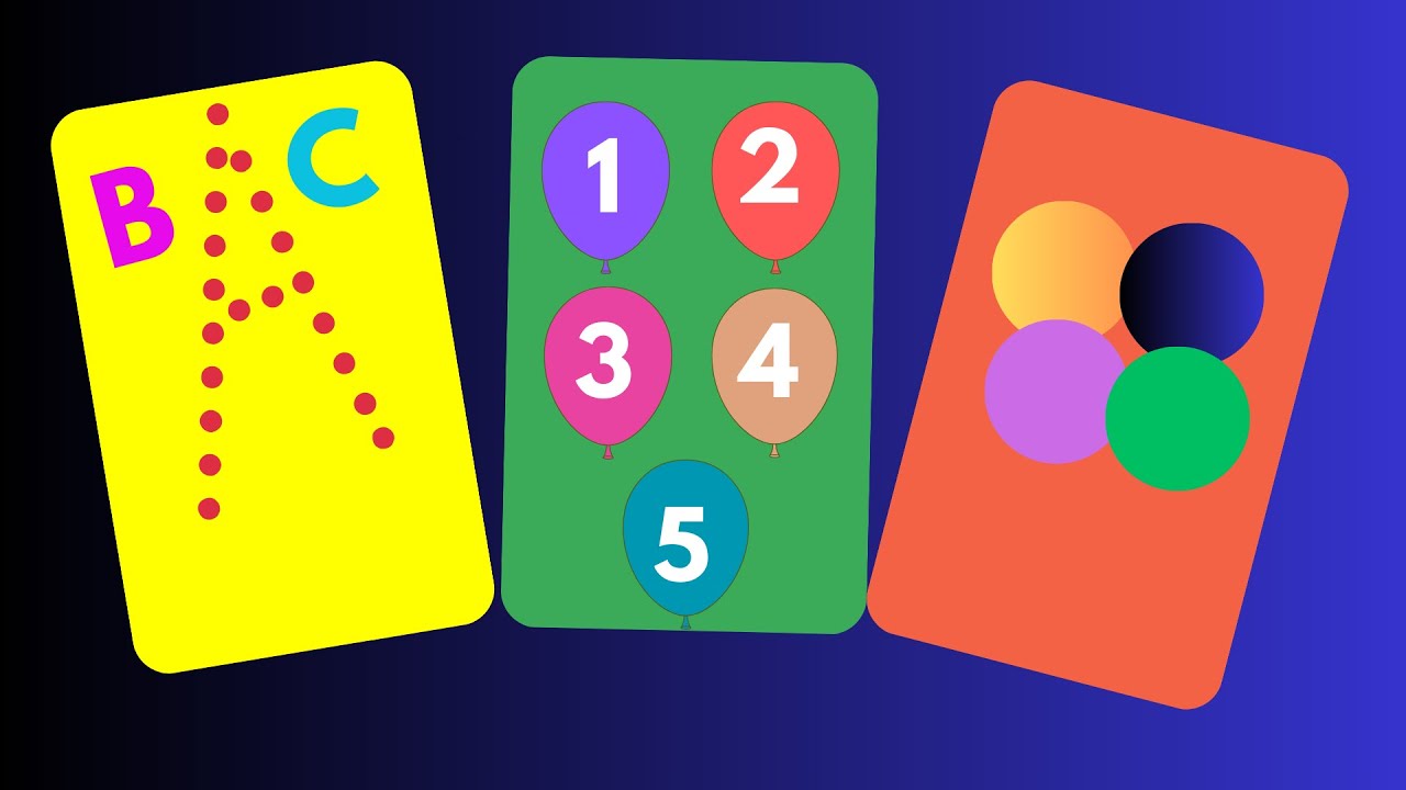 "ABC 123 Color & Shape Fun! – Learn with Rhymes!" - YouTube
