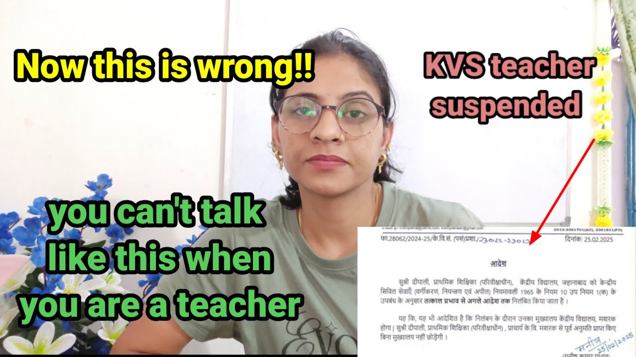 KVS teacher suspended for derogatory remarks on Bihar & Biharis| KVS ...
