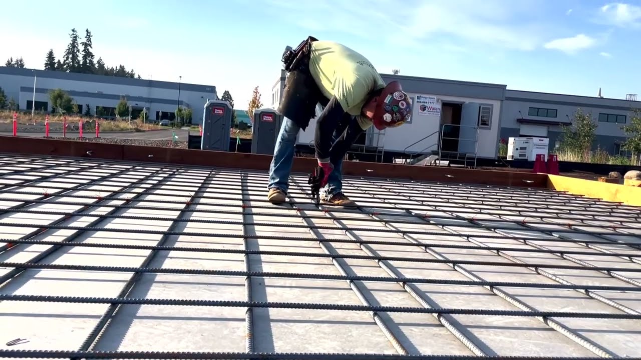 Okada project Forming panels and adding rebar. - YouTube