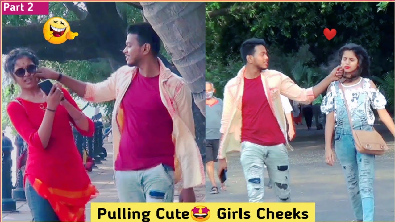 Pulling Cheeks prank [Part 2] || GULLY STAR - YouTube