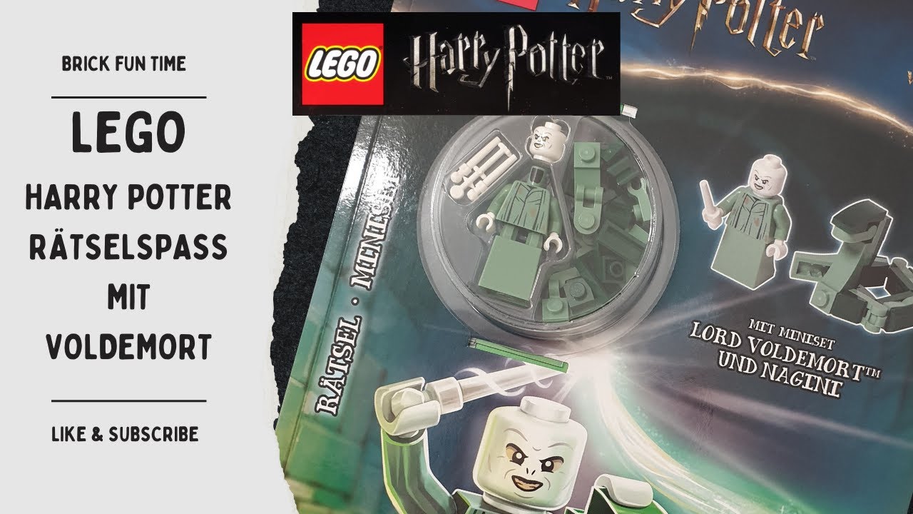 Rätselspaß mit Lord Voldemort und Nagini 😲😲😲!!! LEGO Harry Potter Book ...