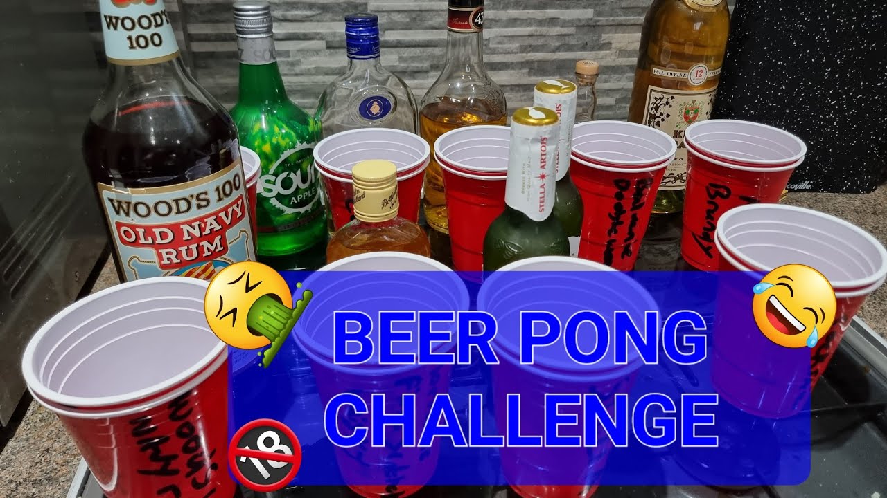 Beer pong Challenge (not for the faint hearted) - YouTube