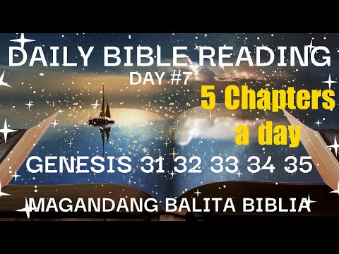 DAILY BIBLE READING DAY 7│ GENESIS Chapters 31 32 33 34 35 │Text/Audio ...