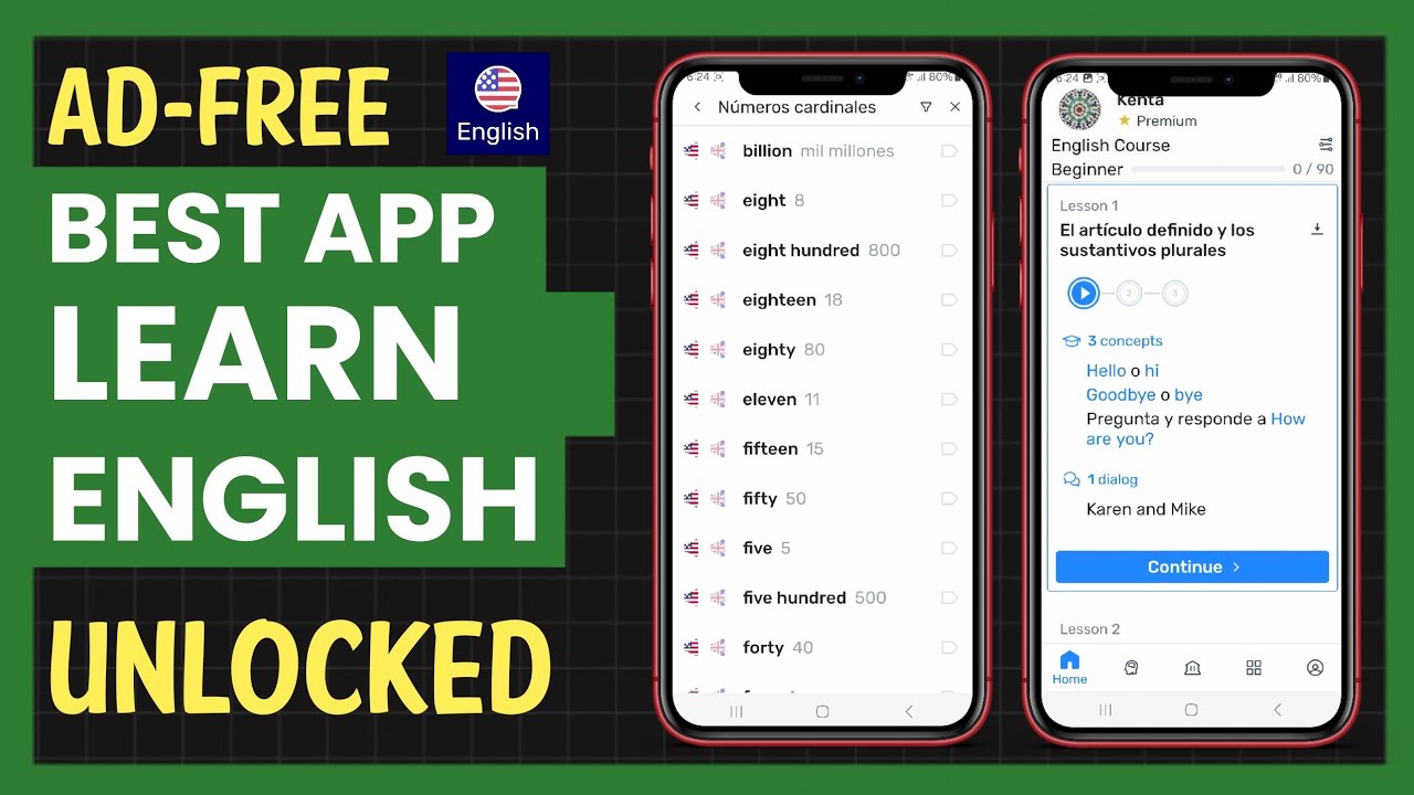 Best Free Wlingua Learn English App for Androi - YouTube