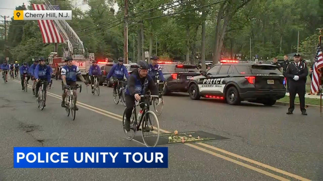 More than 100 officers bike through South Jersey as part of Police ...