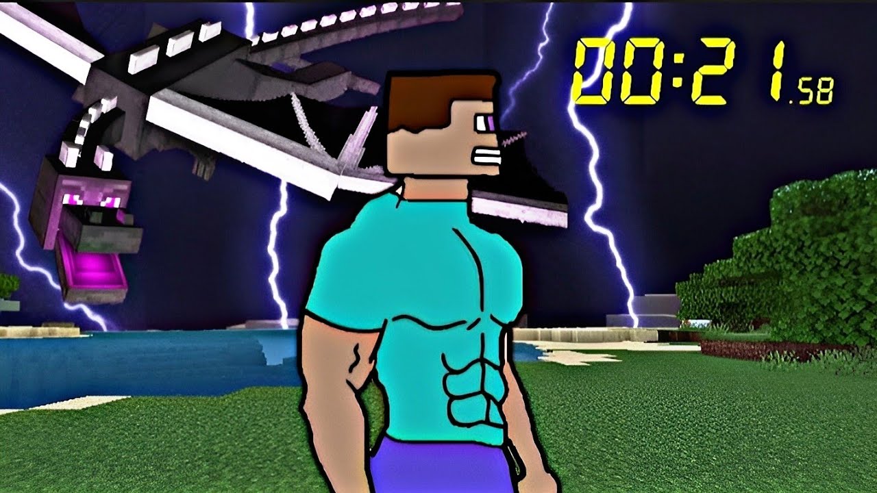 Minecraft Speedrun Steve Musculoso - YouTube