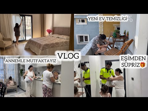 YENİ EVİMİN TEMİZLiGİ🫧EŞİMDEN SÜPRİZ HEDİYE🫢🎁 ANNEMDEN ET SOTE PİLAV TARİFİ🧑‍🍳