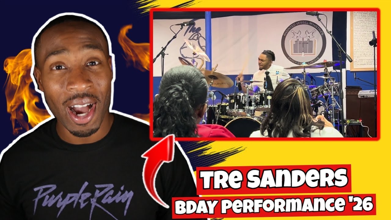 Drummer Reacts to Tre Sanders performance at his Birthday Shed (2026 ...