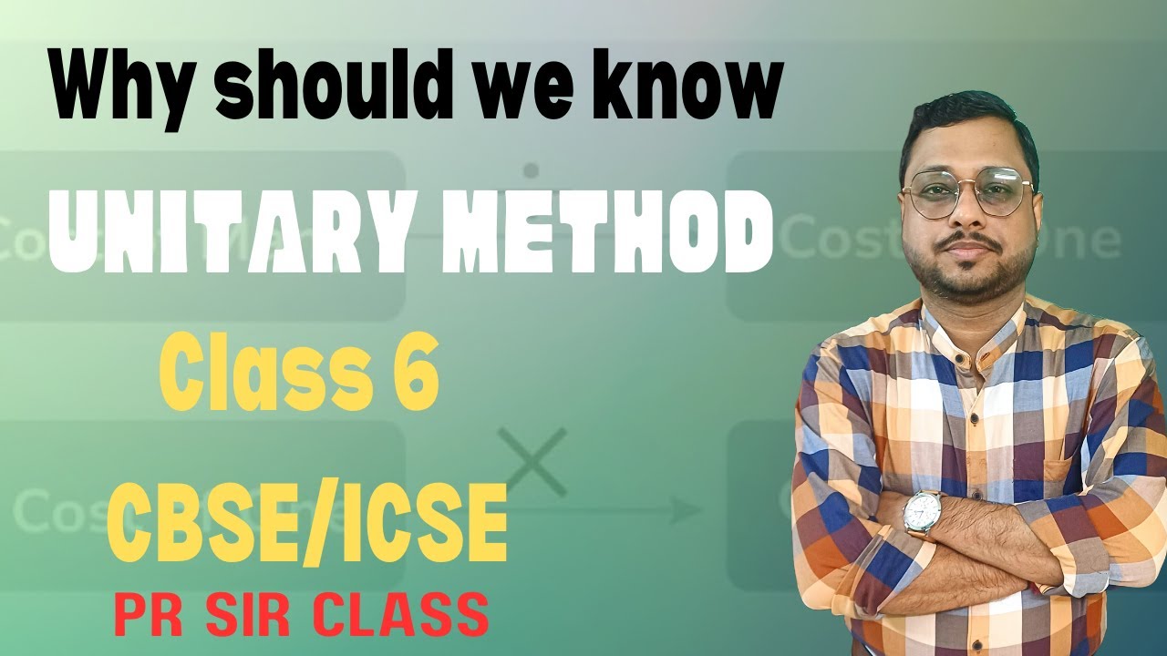 unitary method class 6||how to solve problem sum|| pr sir class - YouTube