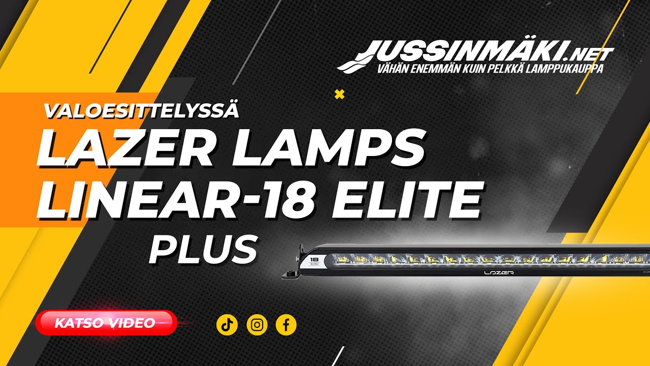 Esittelyssä Lazer Linear-18 ELITE Plus lisävalo - YouTube