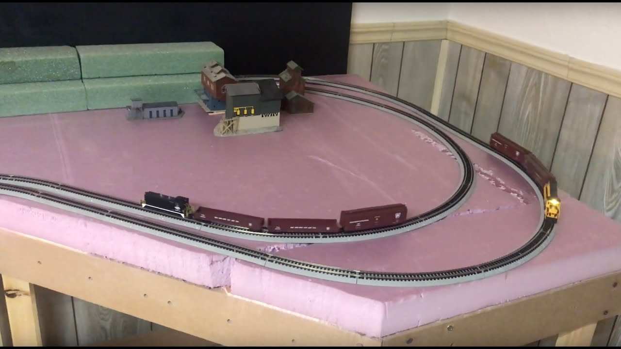 N SCALE TRAIN LAYOUT PART 3 - FOAM BASE, BACKDROP FASCIA, MAINLINES ...