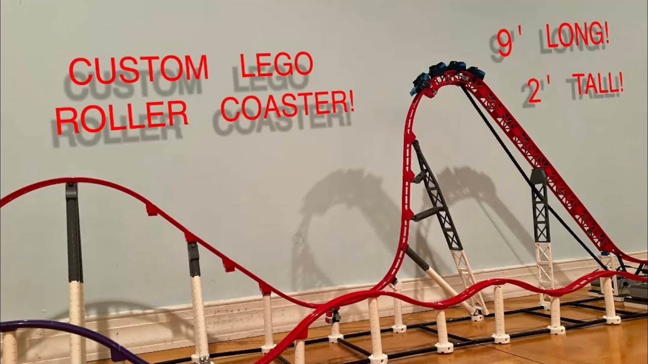 Custom LEGO roller coaster speed build! (Full video) - YouTube
