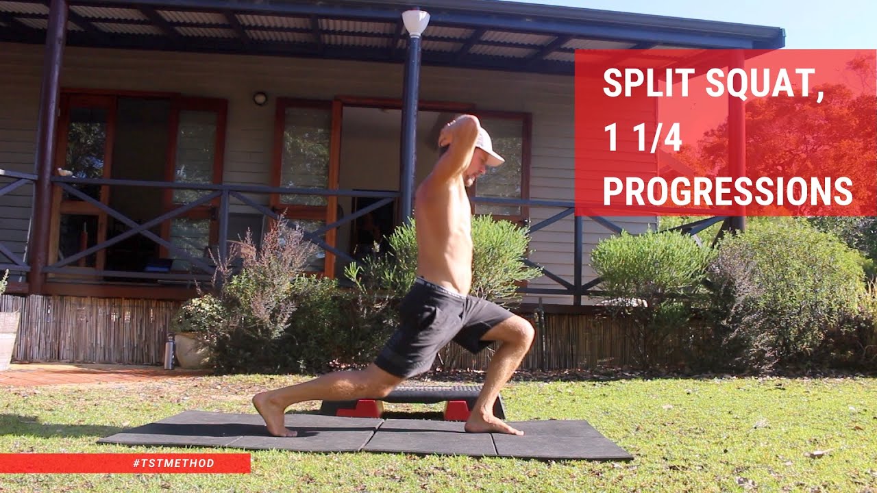 Split Squat, 1/4 Progressions - YouTube