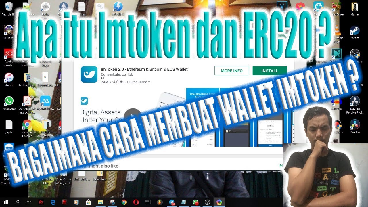 Apa itu Imtoken dan Tutorial membuat wallet ERC20 di Imtoken - YouTube