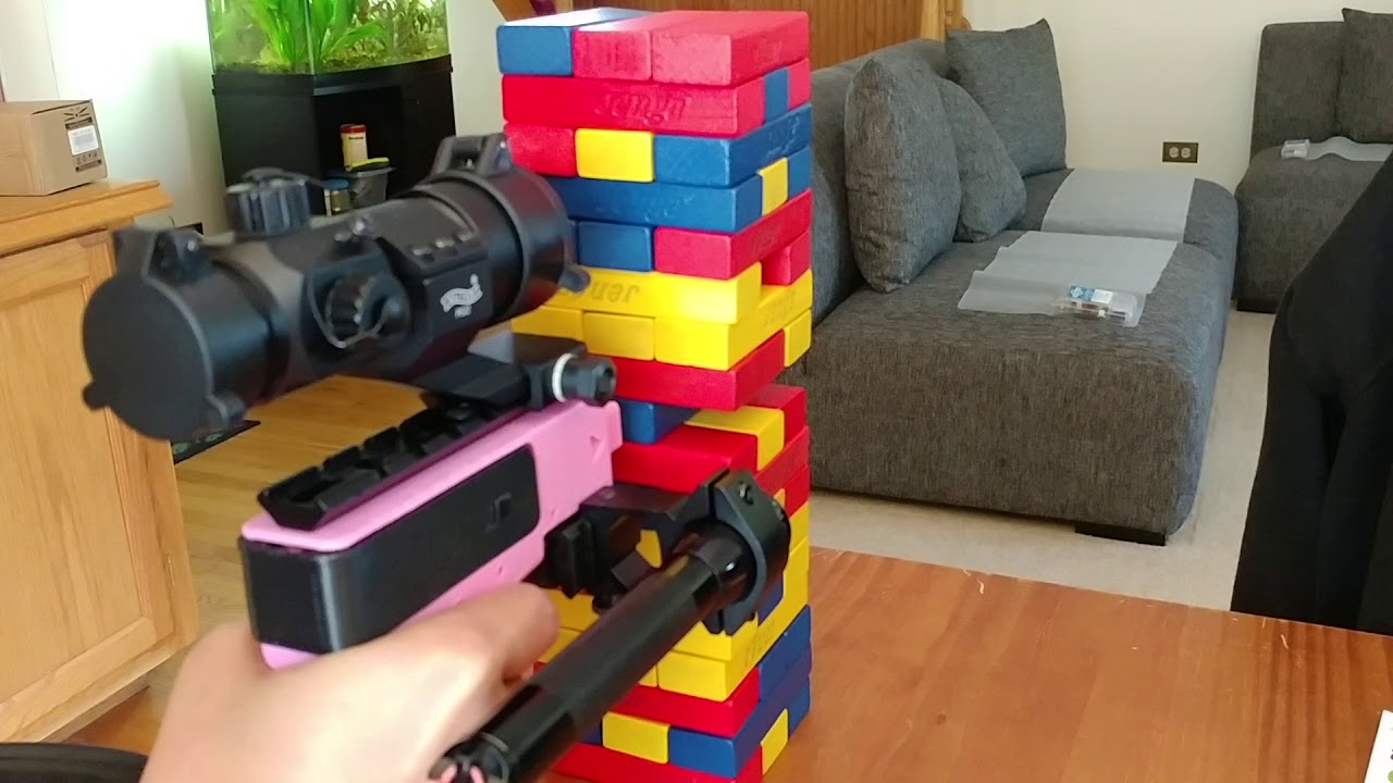 Tactical Jenga gun - YouTube