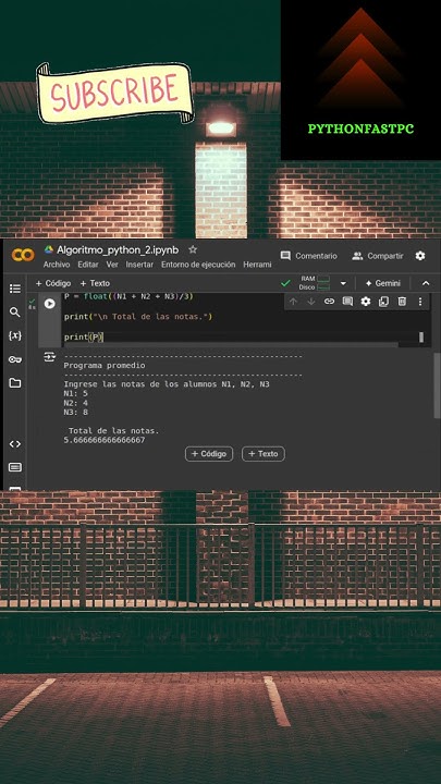 PYTHON ALGORITMO 2--2 #python #pythontutorial #desarrolloweb - YouTube