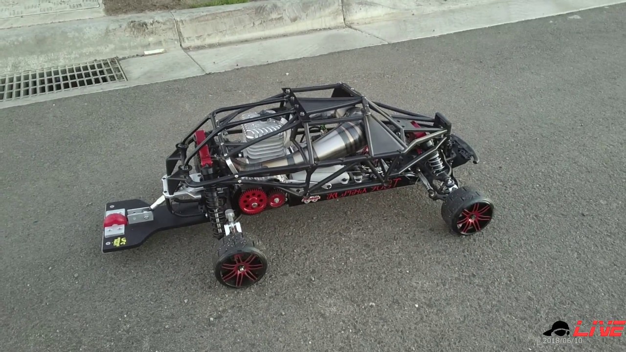 Hpi baja RCMAX 90GT first break in - YouTube