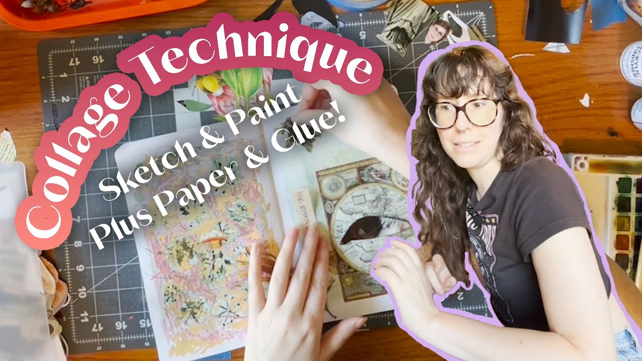 Did I just find my new favorite collage technique? - YouTube