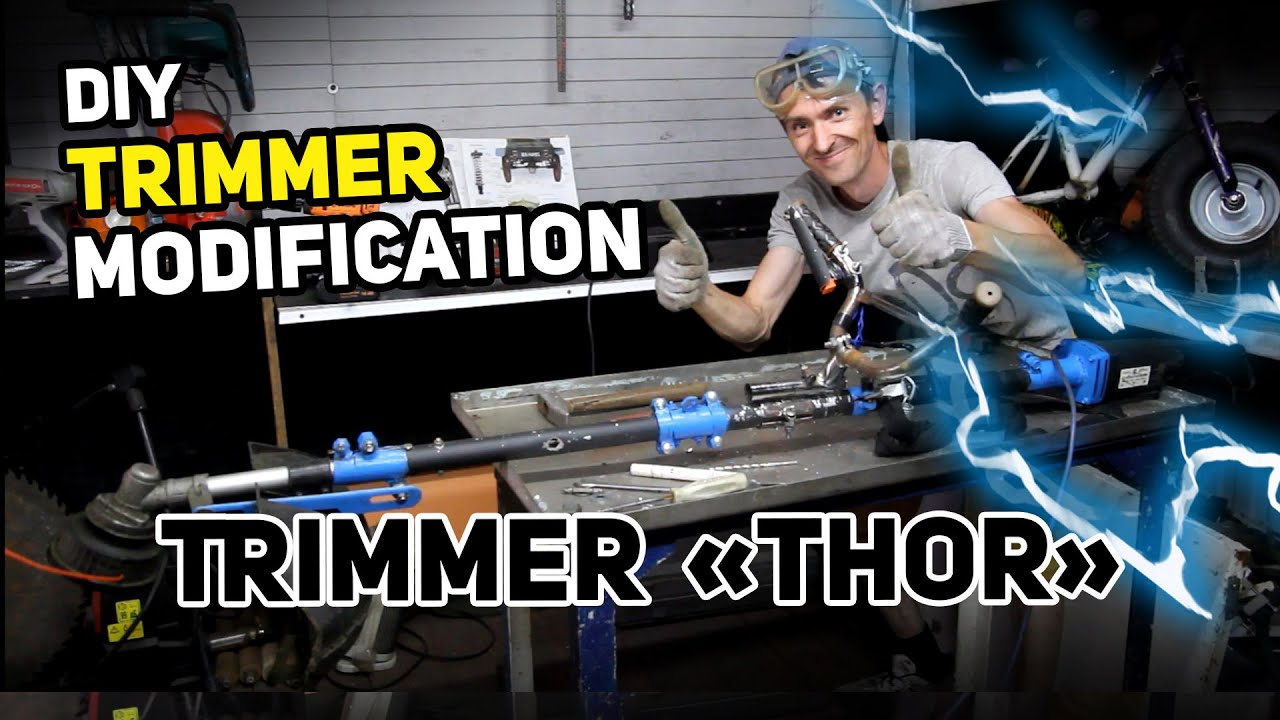 DIY electric trimmer. Flex diy trimmer. Homemade trimmer - YouTube