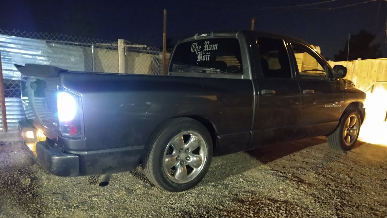 test fitting crespo wing on the bros ram 1500 - YouTube