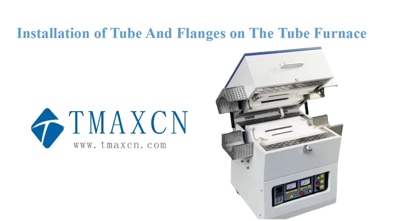 Installation of Tube And Flanges on The Tube Furnace - YouTube