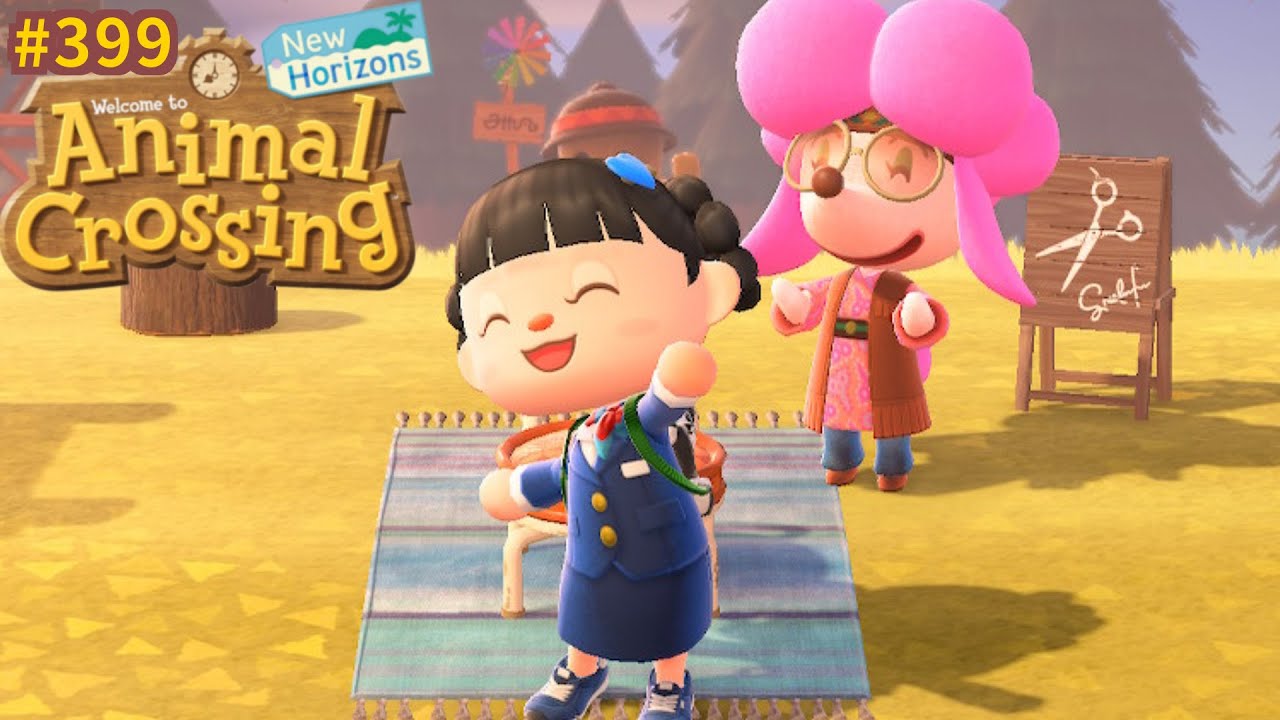 Ginette Nouvelle coiffure 💇‍♀️ Mise à jour 2.0 Jour 2 🏝 Animal Crossing ...