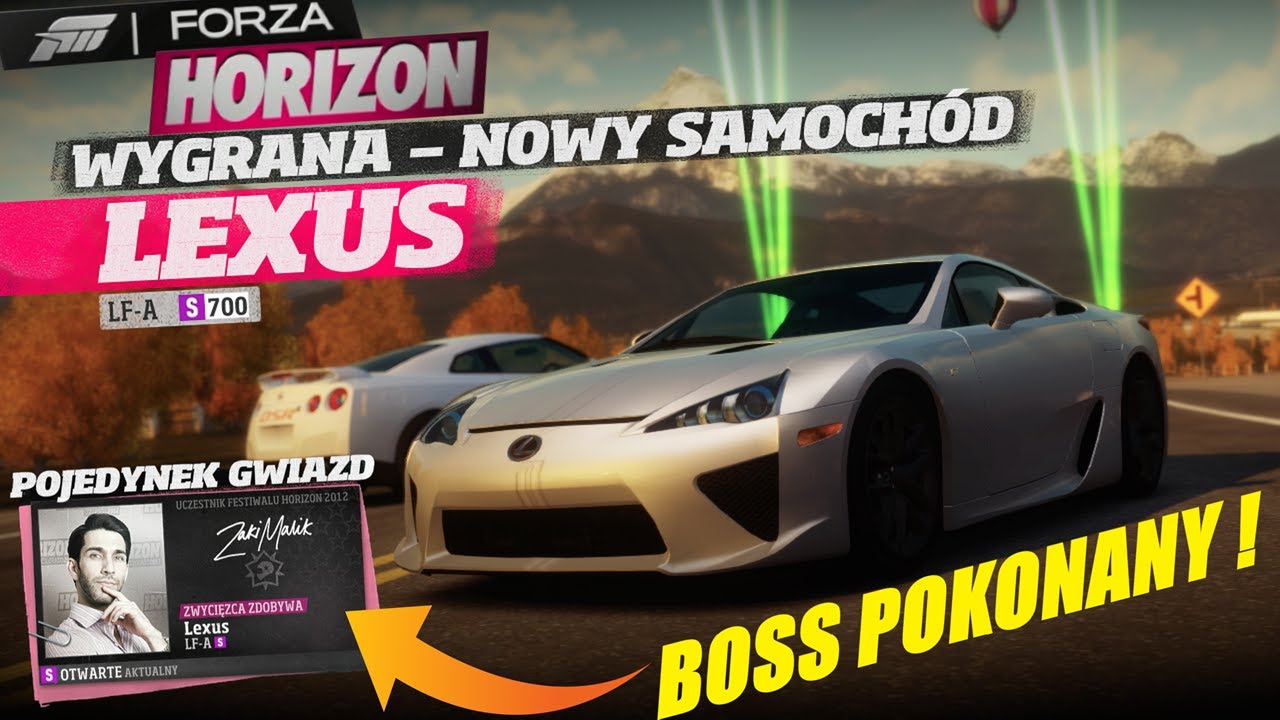 Wyścigi pomarańczowej opaski część 2 BOSS i LFA | FORZA HORIZON 1 FH1 ...