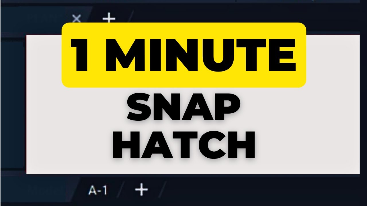 How to Snap to Hatch in Autocad - YouTube