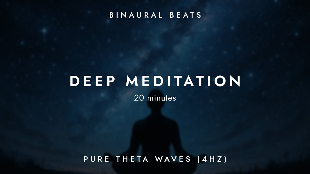 4Hz Theta Waves for Meditation – Binaural Beats Pure Tones | Peace ...