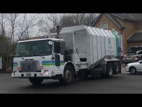 Recology Davis Volvo WXLL Amrep MSL *Hopper Shots* - YouTube