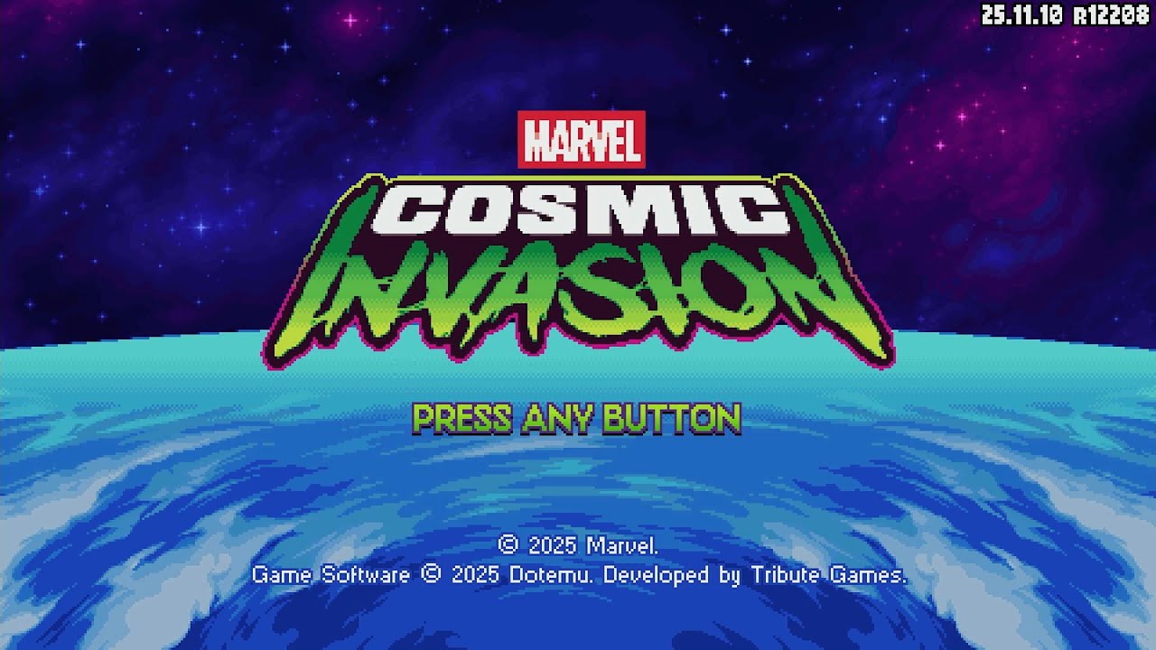 Marvel Cosmic Invasion - Title Screen & Main Menu with Music (Extended ...