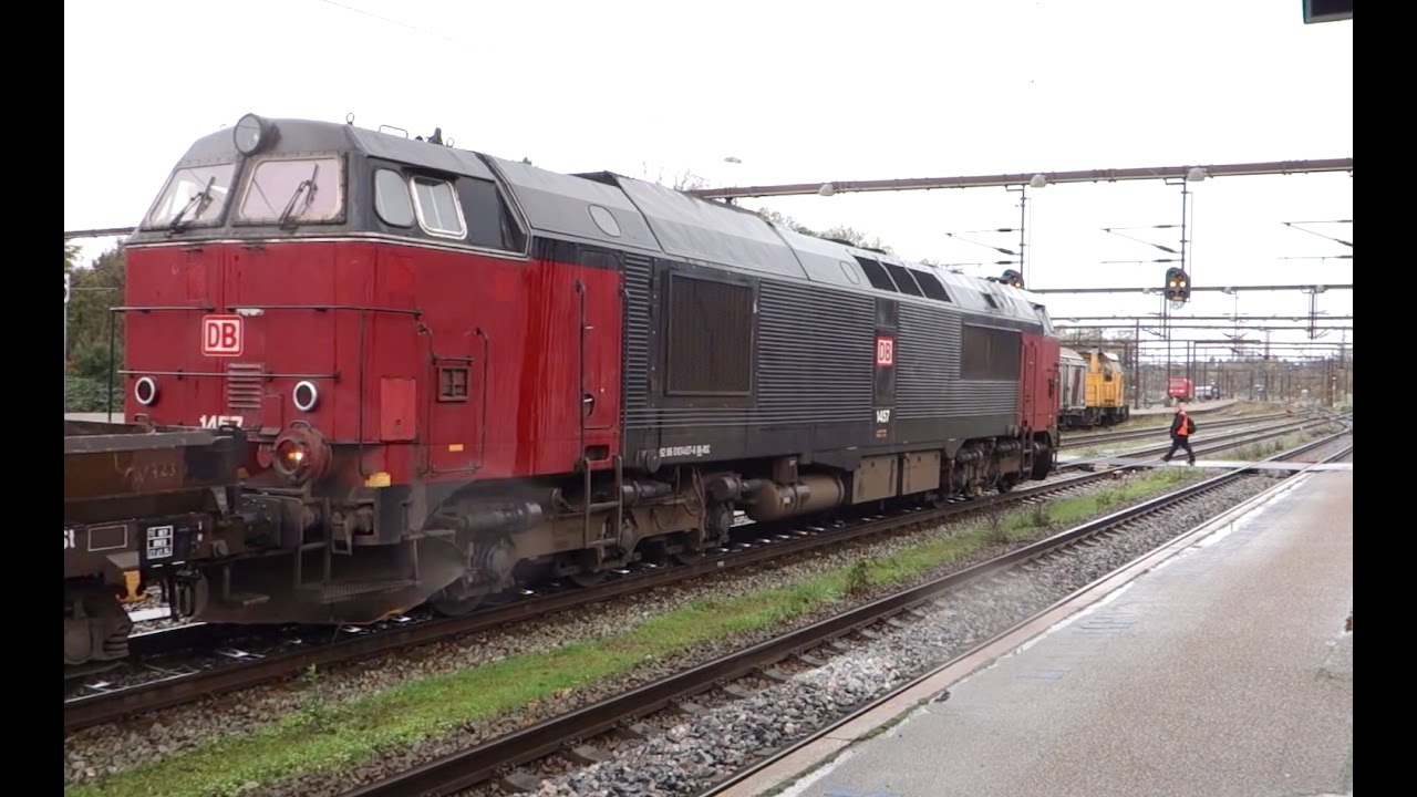 Trainspotting in Fredericia, Denmark (DSB, DB, Green Cargo) [05. 11. 14 ...