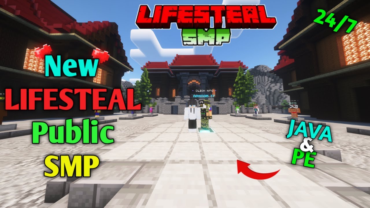 New Lifesteal SMP For Java and Mcpe 😊 24/7 🥰 1.21+ Minecraft SMP Server ...