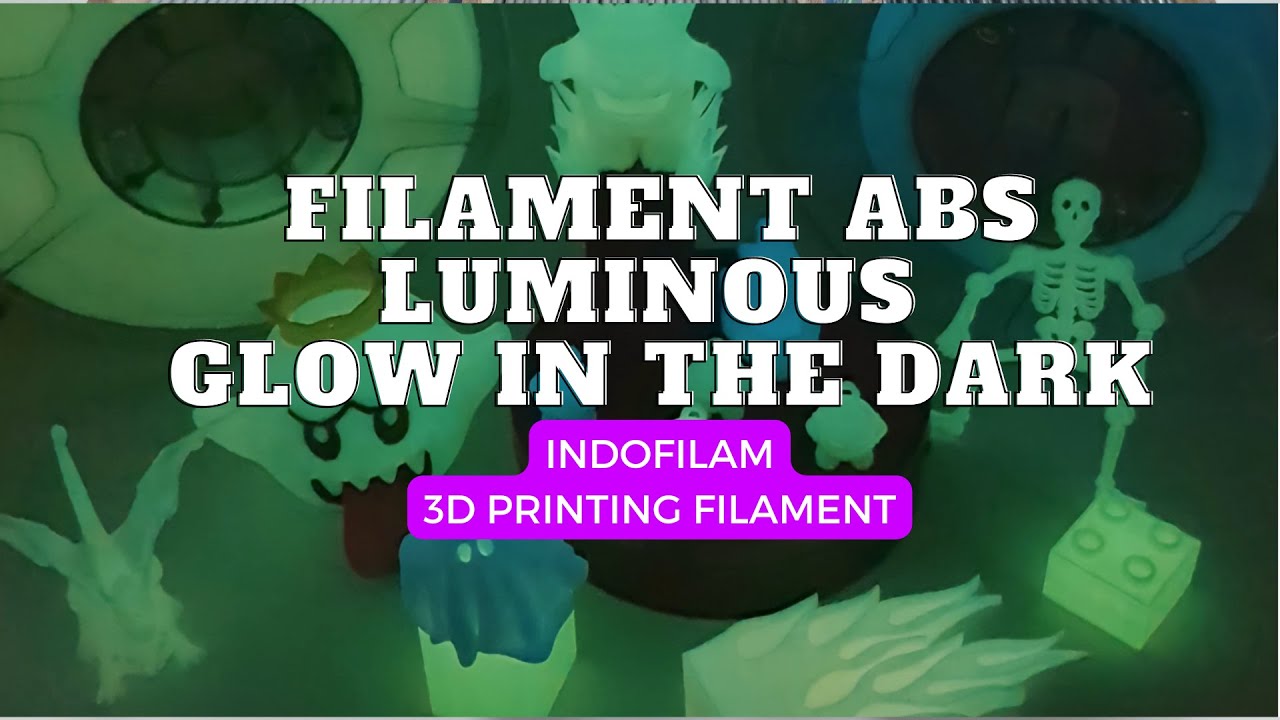 INDOFILAM - FILAMENT ABS LUMINOUS GLOW IN THE DARK 1.75mm 3D PRINTING ...
