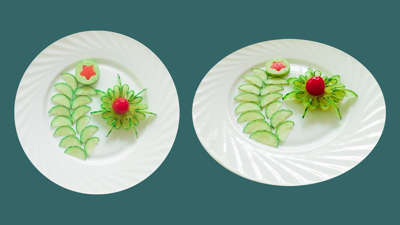 Amazing Fruit & Vegetable Carving Garnish & Art | Vegetable Decoration ...