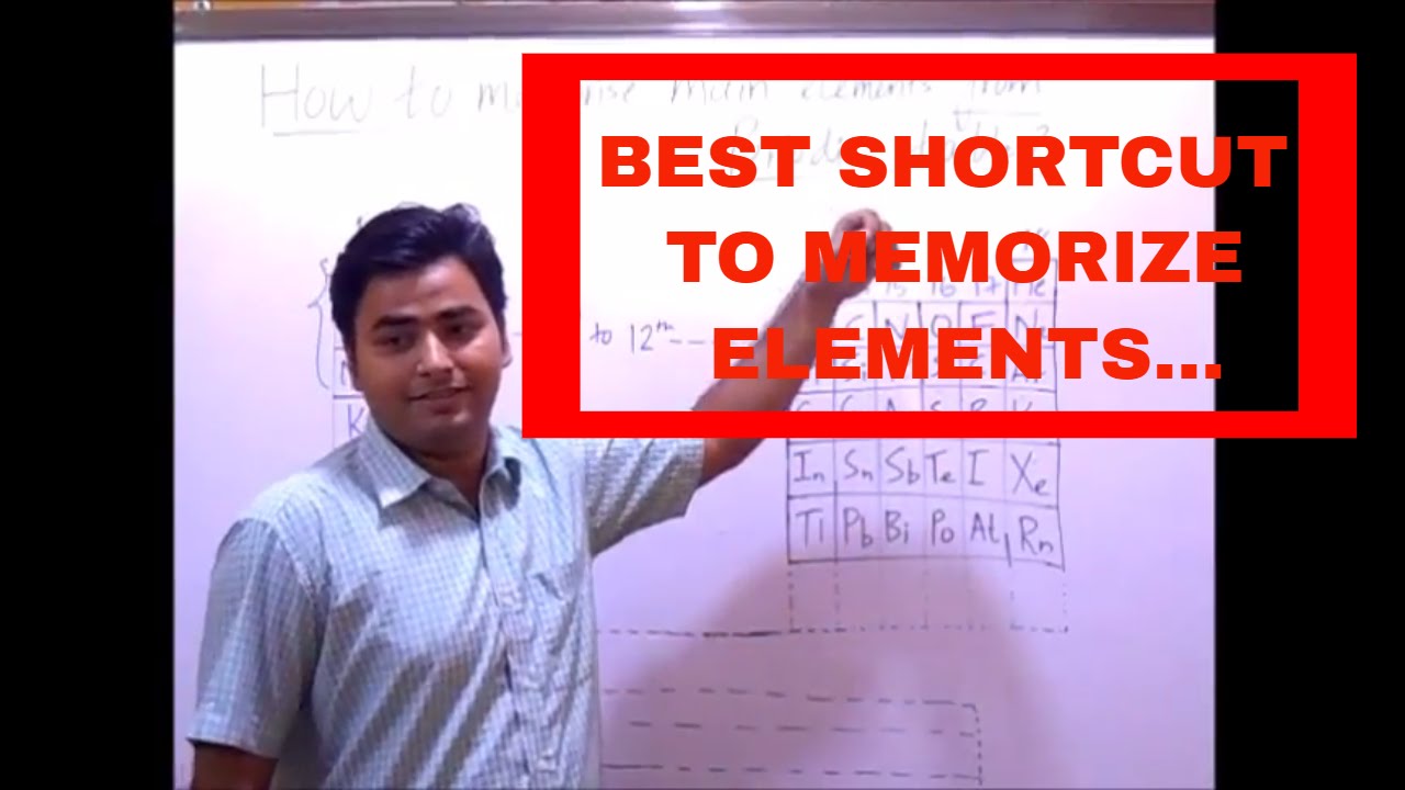 BEST TRICK TO MEMORIZE ELEMENTS...- mnemonics in physics lecture - YouTube