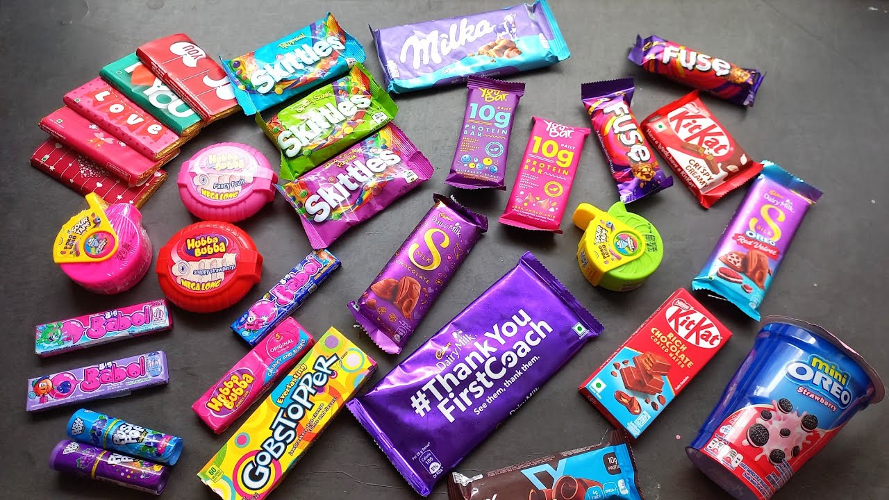 100 candies opening, chocolate a video, lots of chocolates, Cadbury ...