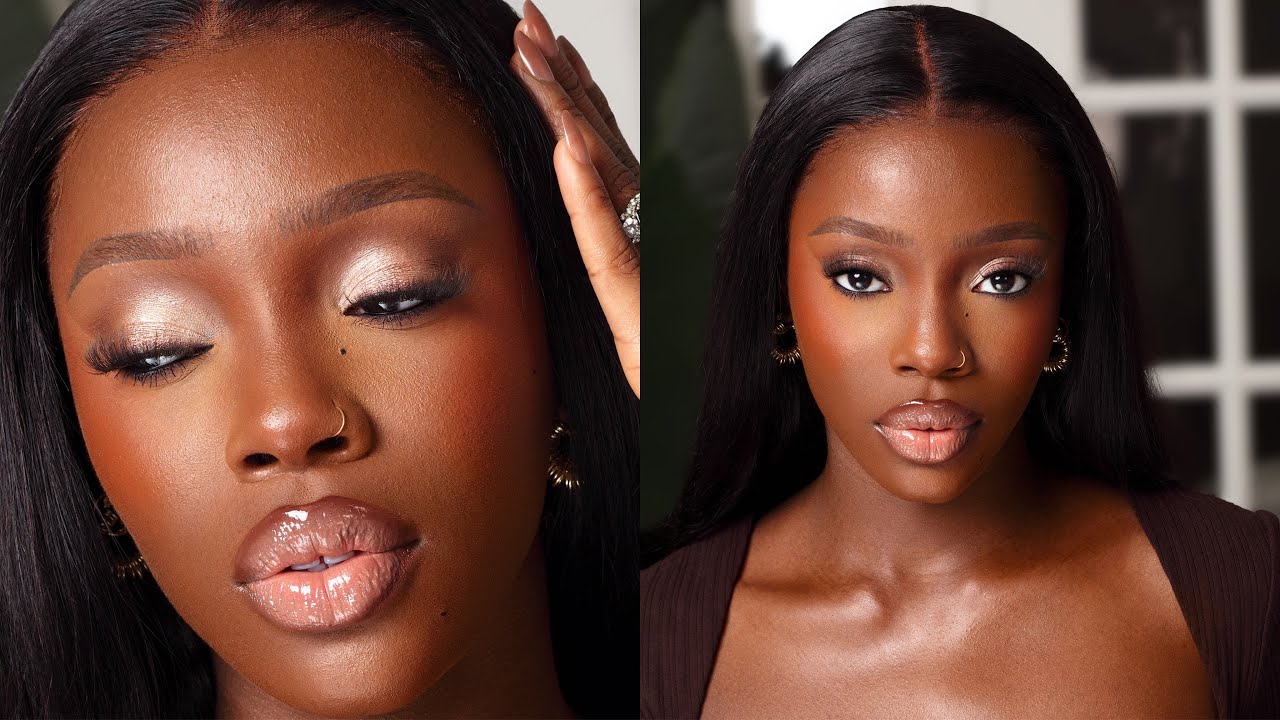 *Detailed* Makeup Tutorial For Dark Skin WOC | Okemute Ugwuamaka - YouTube