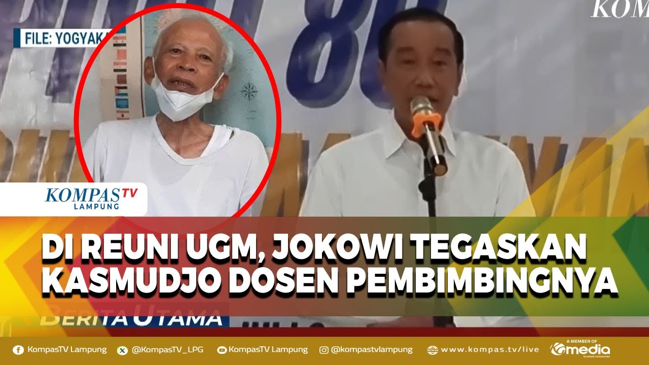Jokowi Sebut Kasmudjo sebagai Dosen Pembimbing Saat Hadiri Reuni UGM ...