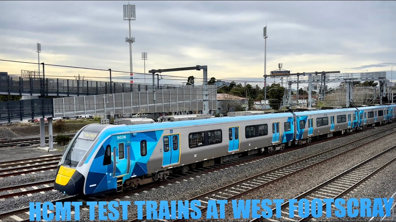 HCMT Test Trains at West Footscray (Part 4) - YouTube