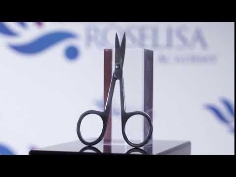 Roselisa Stainless Steel Eyebrow Trimming, Shaping and Grooming Scissors